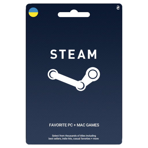 خرید Steam Wallet 35 UAH - استیم والت اوکراین - فروشگاه گیمینگ کلاب